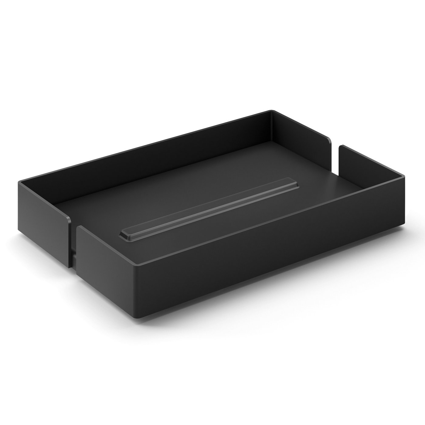 Zack POTES soap dish black - 40537 | REUTER