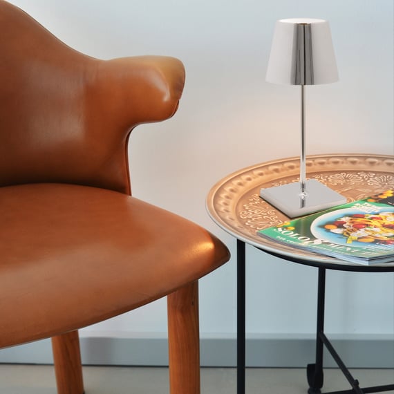 zafferano Poldina Pro Mini rechargeable table lamp, LED dimmable ...