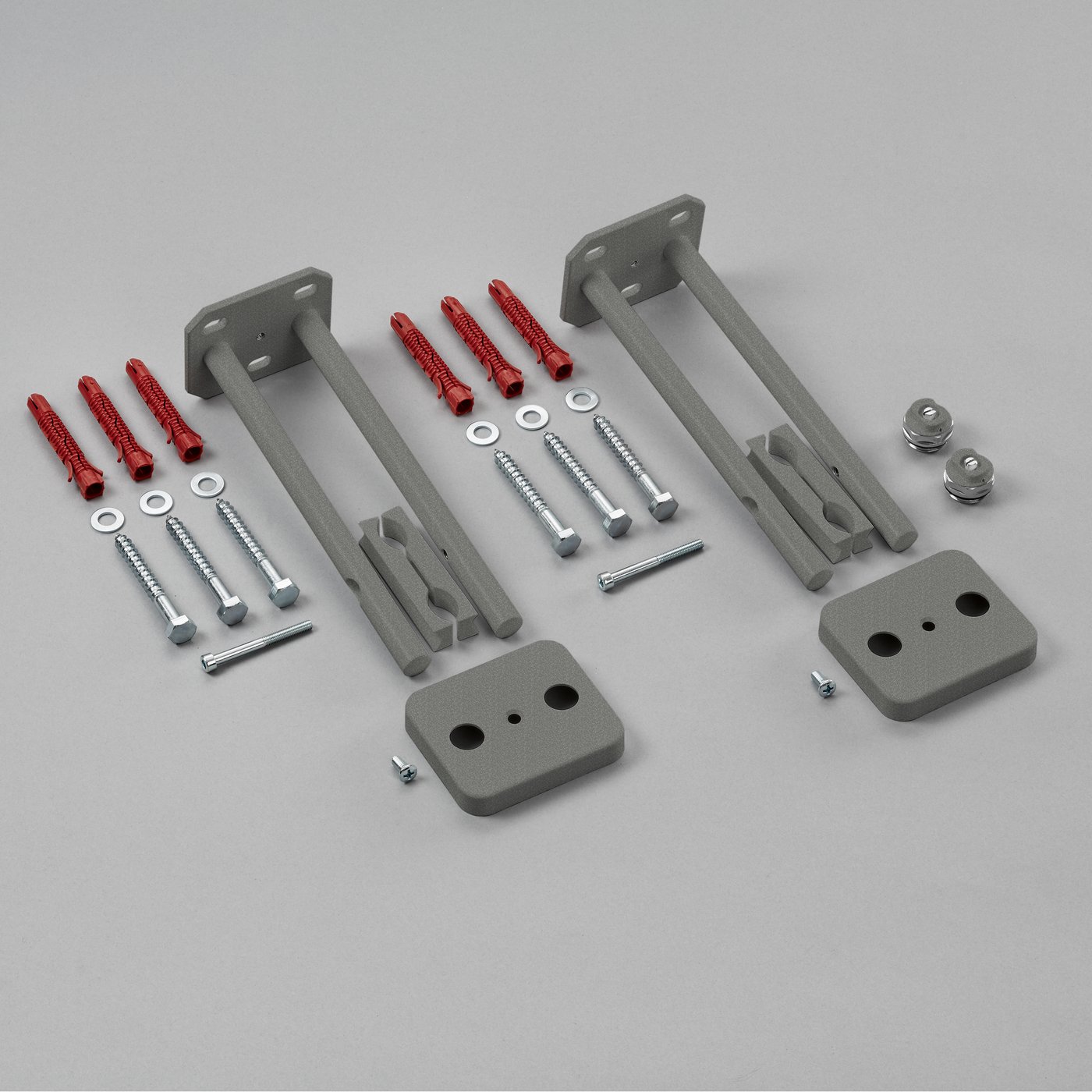 Zehnder mounting parts for partition grey aluminium - 936019#A3 | REUTER