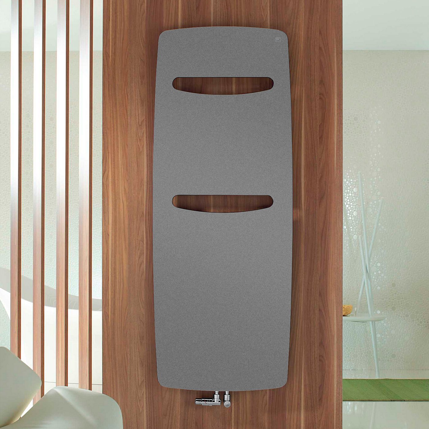 Zehnder Vitalo Spa Badheizkörper, rein Warmwasserbetrieb 1036 W, grau ...