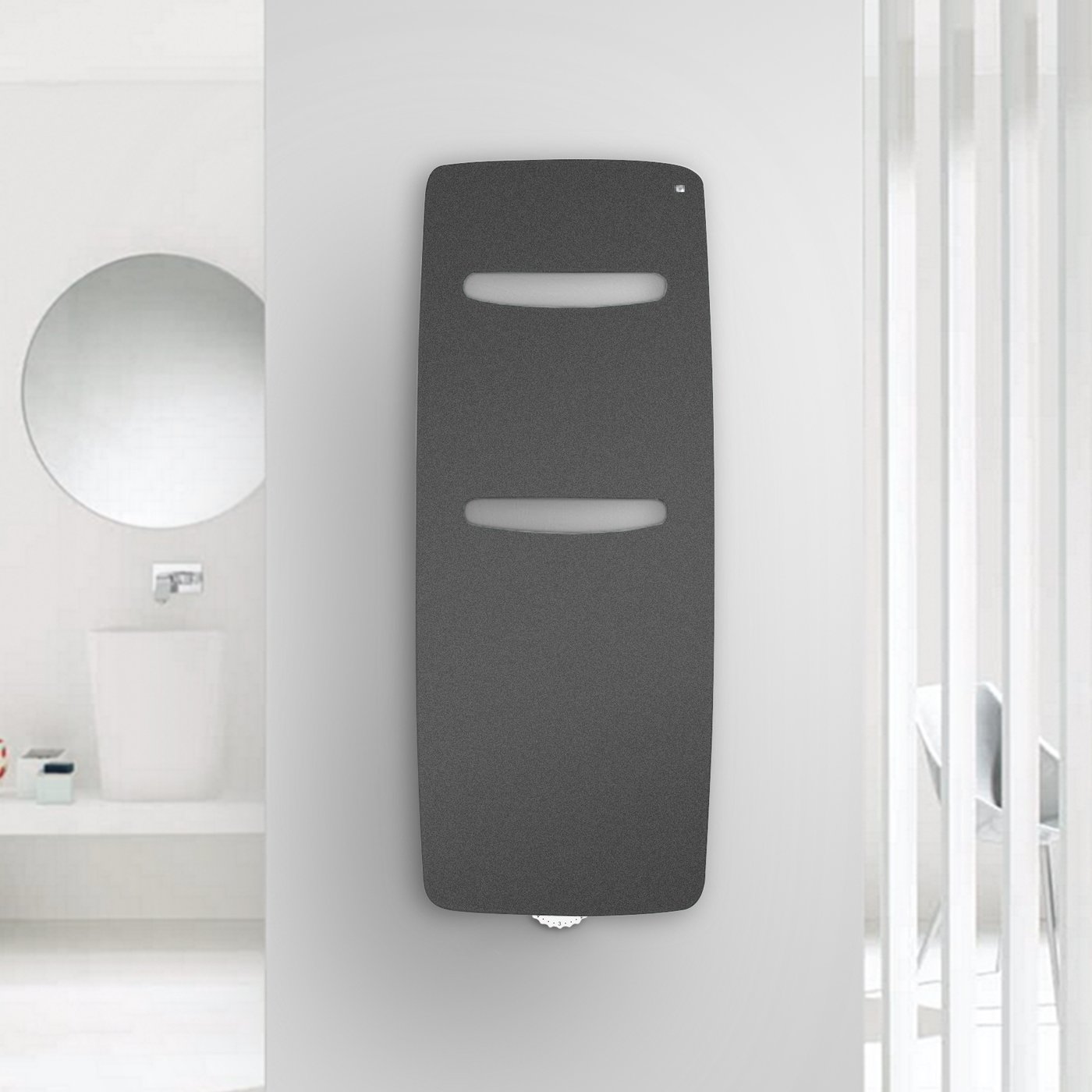 Zehnder Vitalo Spa Badheizkörper mit Anschlussbox EasyFit, rein ...