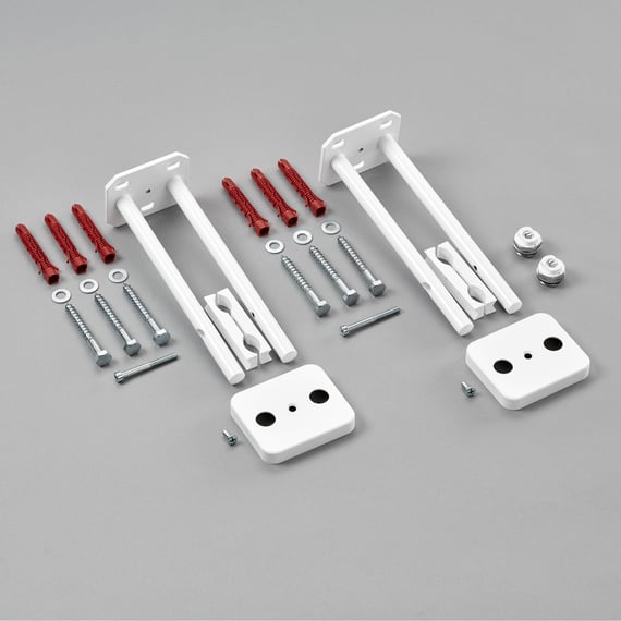 Zehnder mounting parts for partition white - 936011 | REUTER